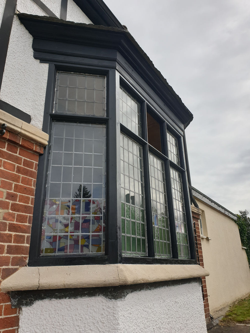 Big bay window painted! | The Salutation - Restoration